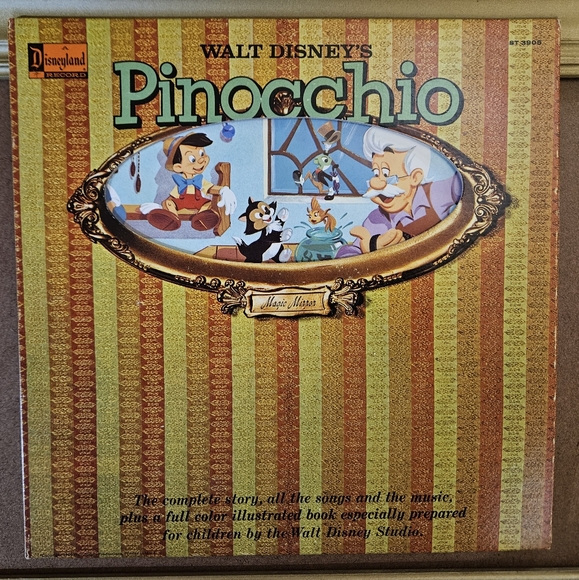 Media | Walt Disneys Pinocchio Magic Mirror Storybook 1967 Vinyl Record ...